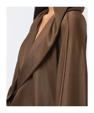 Andamane V-neck Long-sleeved Jumpsuit With Hood