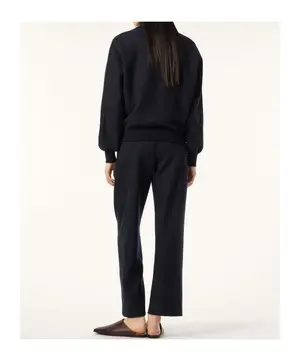 Loro Piana High-neck Zip Bomber - Navy Blue