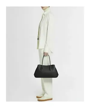 THE ROW Alger Shoulder Bag In Vintage Grain Leather