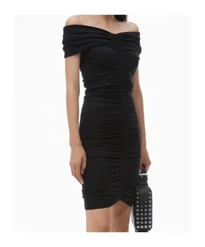 Alexander Wang Off-shoulder Ruched Dress