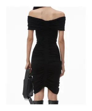 Alexander Wang Off-shoulder Ruched Dress