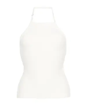 Jacquemus Ribbed Halterneck Knit Top