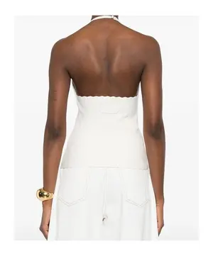Jacquemus Ribbed Halterneck Knit Top