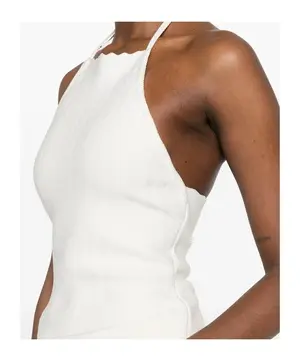 Jacquemus Ribbed Halterneck Knit Top