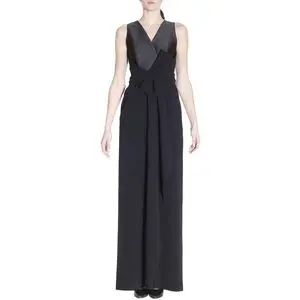 Max Mara Duilio Sleeveless V-neck Maxi Dress