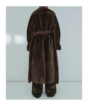 DARKPARK Madison Belted Faux Fur Coat