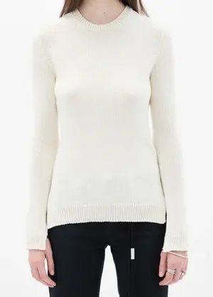 ANN DEMEULEMEESTER Open-back Ribbed Sweater