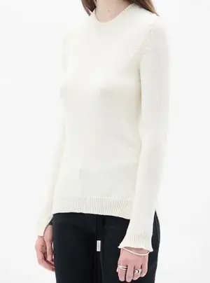 ANN DEMEULEMEESTER Open-back Ribbed Sweater