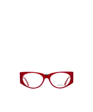 Max Mara Oval Frame Eyeglasses - Red