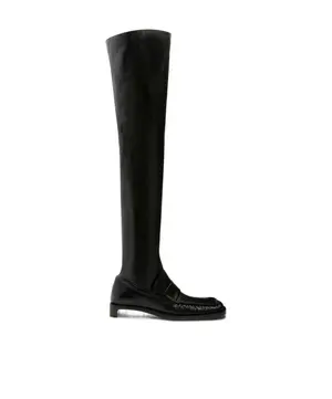JIL SANDER Over-the-knee Stretch Nappa Leather Boots