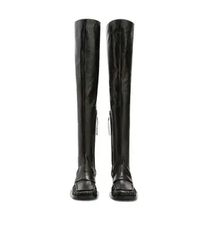 JIL SANDER Over-the-knee Stretch Nappa Leather Boots
