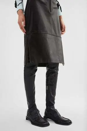 JIL SANDER Over-the-knee Stretch Nappa Leather Boots