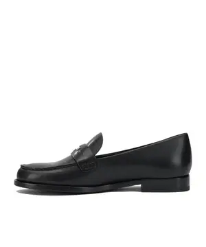 Tory Burch Round Toe Loafers - Black