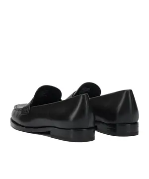 Tory Burch Round Toe Loafers - Black