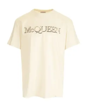 Alexander McQueen Embroidered Logo T-shirt