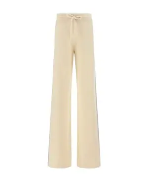 Fabiana Filippi Ribbed Knit Drawstring Trousers With Side Band