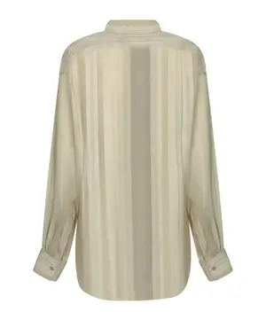 Stella McCartney Oversized Sheer Striped Panelled Shirt