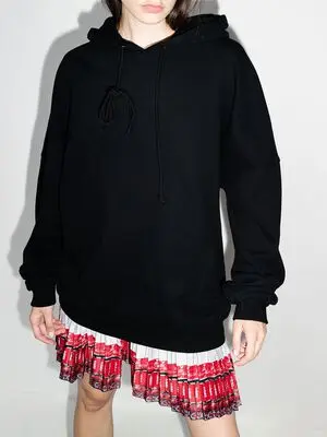 We11Done Logo Print Oversized Hoodie
