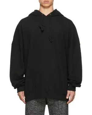 We11Done Logo Print Oversized Hoodie