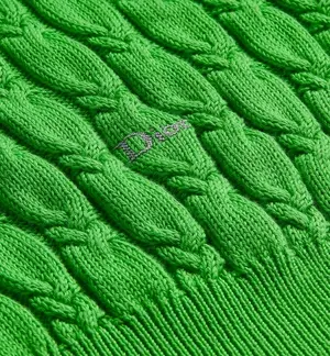 Dior Braided Crewneck Knitted Jumper - Green