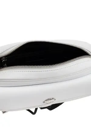 Moncler Water-repellent Crossbody Bag With Zip Closure - White