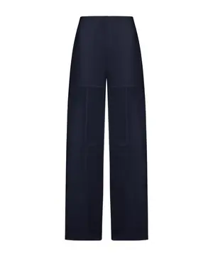 JIL SANDER Paneled Straight Leg Pants - Midnight