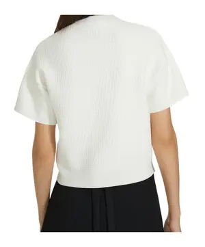 PATOU Short Sleeve 3d Knit Jumper