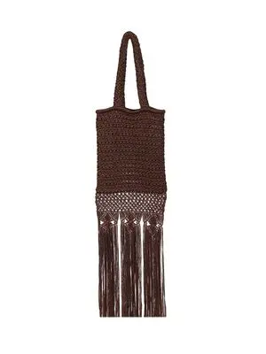 Alanui Knitted Tote Bag - Black