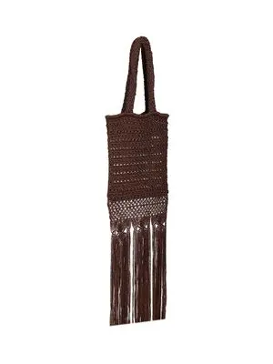 Alanui Knitted Tote Bag - Black
