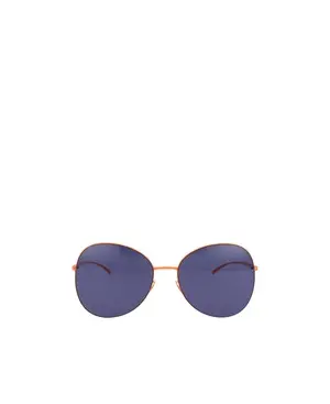 Mykita X Maison Margiela Round Frame Sunglasses - Blue