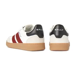 Bally Lace-up Sneakers With Perforated Details - White