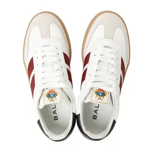 Bally Lace-up Sneakers With Perforated Details - White