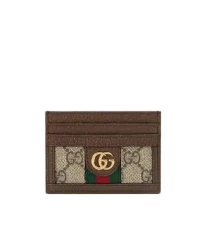 Gucci Ophidia Gg Card Case - Brown