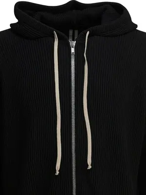 Rick Owens Temple Zipped Hoodie - Black