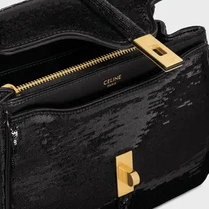 Celine Mini 16 Bag In Sequins And Calfskin