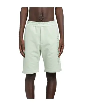 Alexander McQueen Logo Embroidered Bermuda Shorts