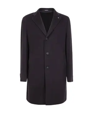 Tagliatore Single-breasted Cashmere Coat - Black