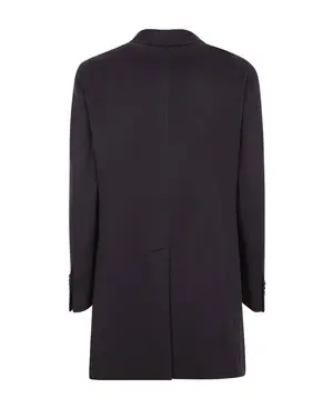 Tagliatore Single-breasted Cashmere Coat - Black