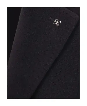 Tagliatore Single-breasted Cashmere Coat - Black
