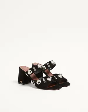 Valentino Garavani Nellcôte Slide Sandal 75mm - Nero