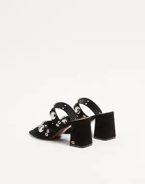 Valentino Garavani Nellcôte Slide Sandal 75mm - Nero