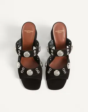 Valentino Garavani Nellcôte Slide Sandal 75mm - Nero