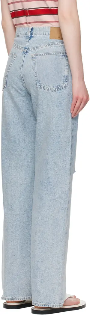 RAG  BONE Rag & Bone High-rise Straight-leg Jeans With Embroidered Logo
