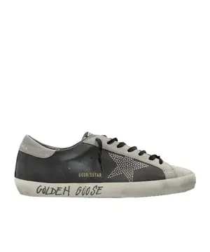 Golden Goose Round Toe Black Sneakers For Women