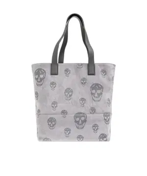 Alexander McQueen Skull Printed Tote Bag - Grey