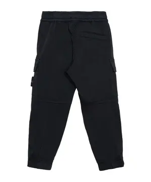 Stone Island Compass-badge Tapered Cargo Trousers - Blue