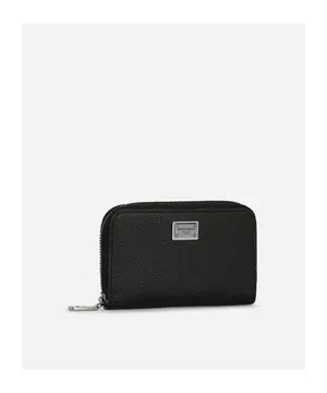 Dolce & Gabbana Dolce Gabbana Raised Logo Zip-around Small Wallet