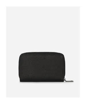 Dolce & Gabbana Dolce Gabbana Raised Logo Zip-around Small Wallet