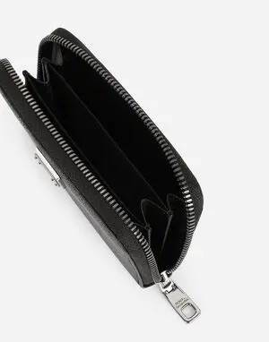 Dolce & Gabbana Dolce Gabbana Raised Logo Zip-around Small Wallet