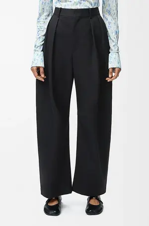 Loewe Barrel Trousers In Cotton And Silk Gabardine